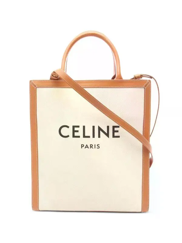 Celine Vertical Cabas Satchel - Brown