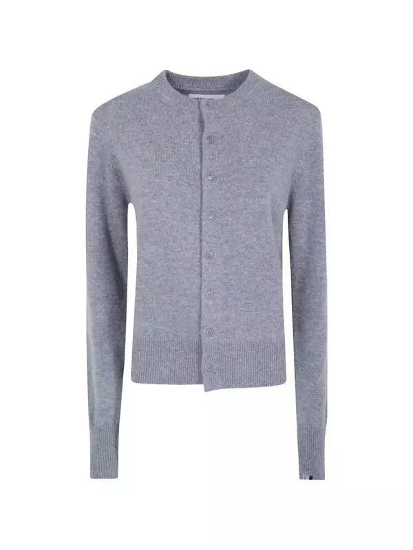 Extreme Cashmere Ribbed-trim Cashmere Cardigan - Grey