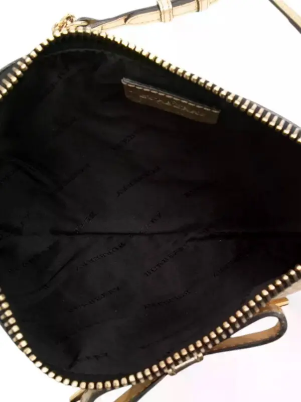 Burberry Metallic Leather Peyton Bow Crossbody Bag