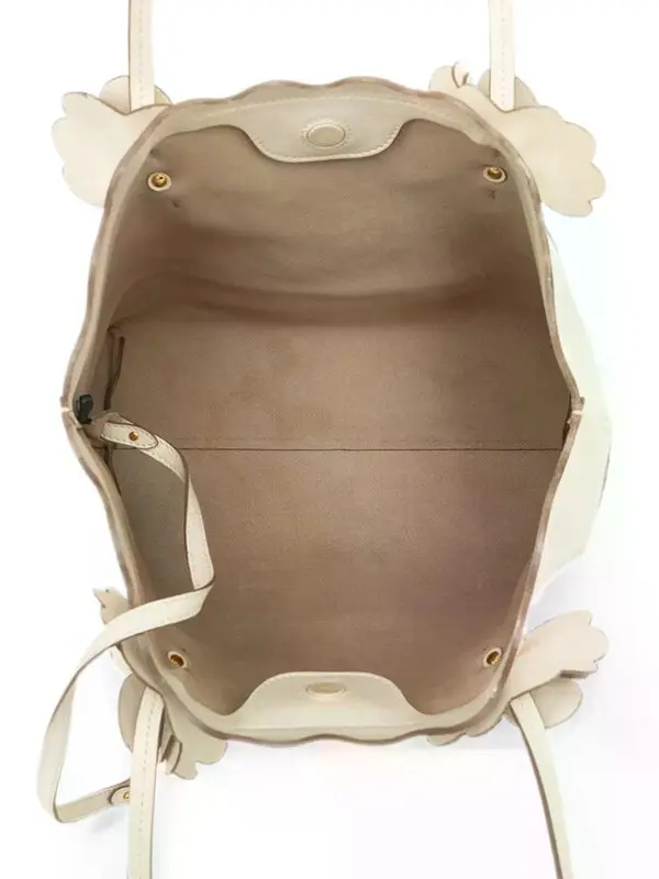 Miu Miu Leather Flower Tote Bag