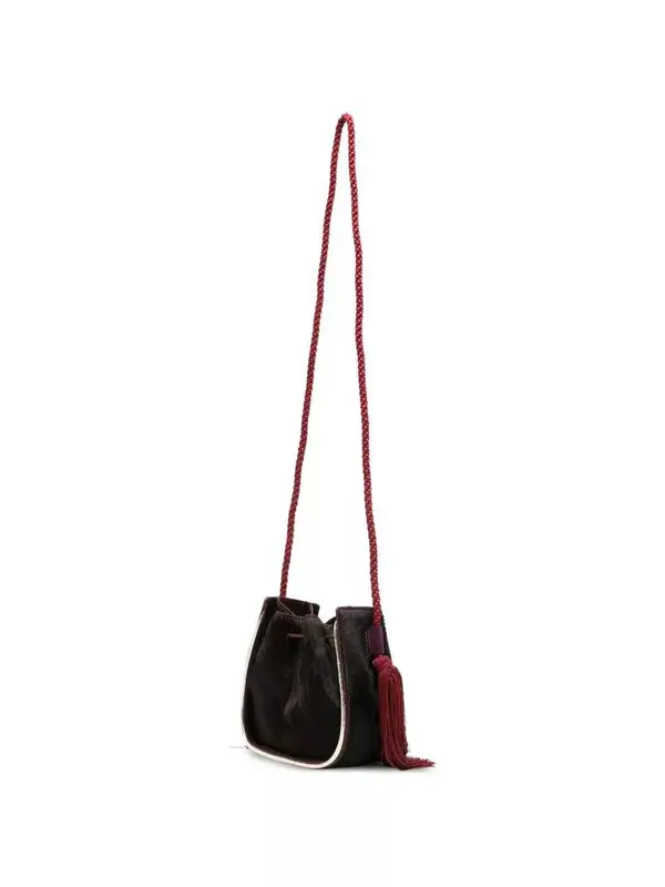 FORTE_FORTE Tassel-detail Drawstring Shoulder Bag