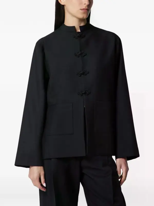 RÓHE Pankou-closure Jacket - Black