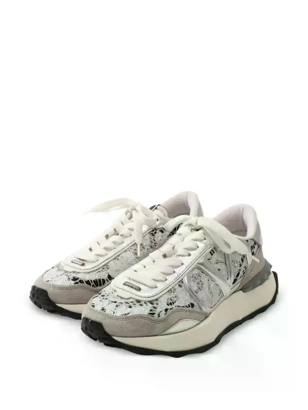 Valentino Garavani 2010s Race Runner Lace-panel Sneakers