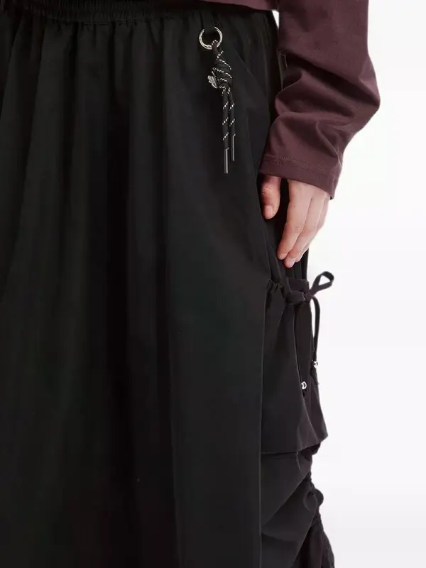 Izzue Ruched-sides Cargo Maxi Skirt