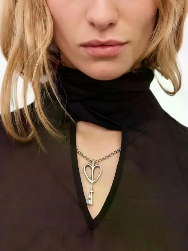 POISONED HEARTS Heart-key Pendant Necklace