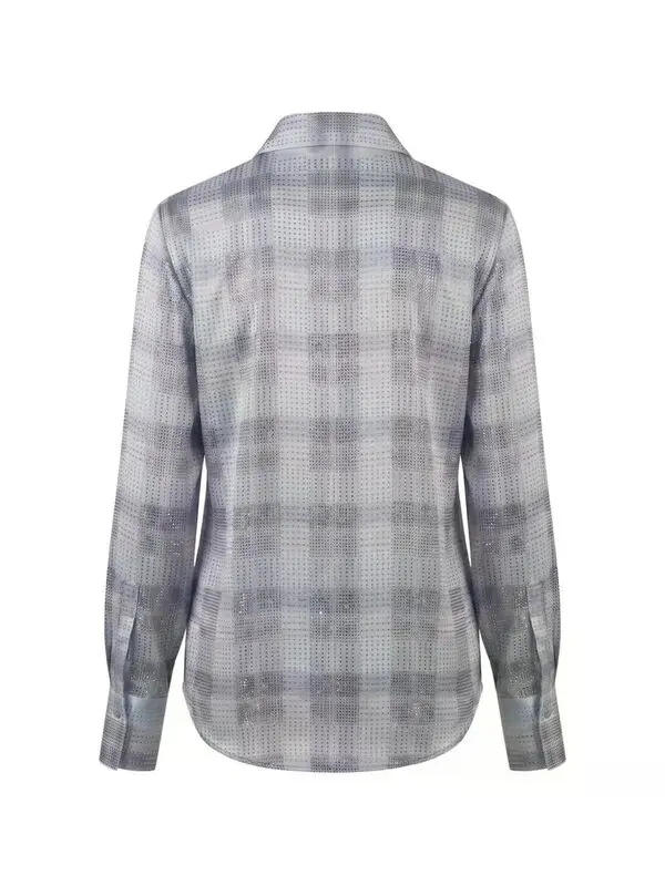 Ermanno Scervino Check-print Rhinestone-embellished Shirt