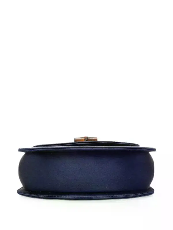 Gucci 20th Century Mini Satin Bamboo Night Satchel