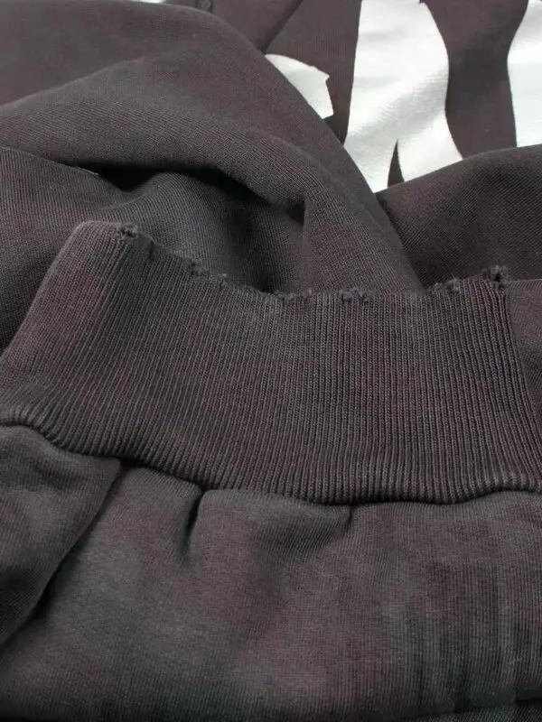 Balenciaga 2010s Logo-print Distressed Hoodie