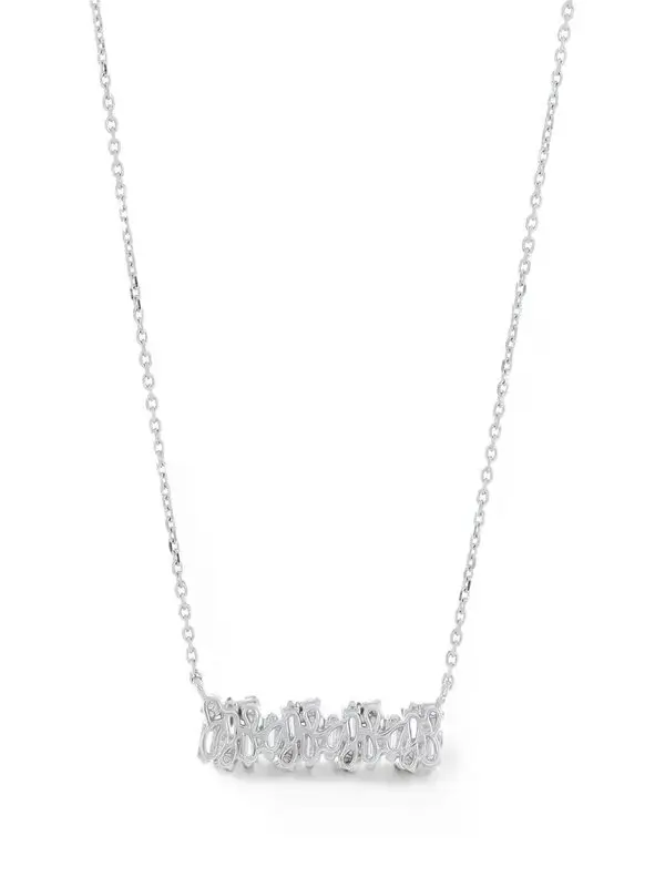 SUZANNE KALAN Diamond Bar Pendant Necklace
