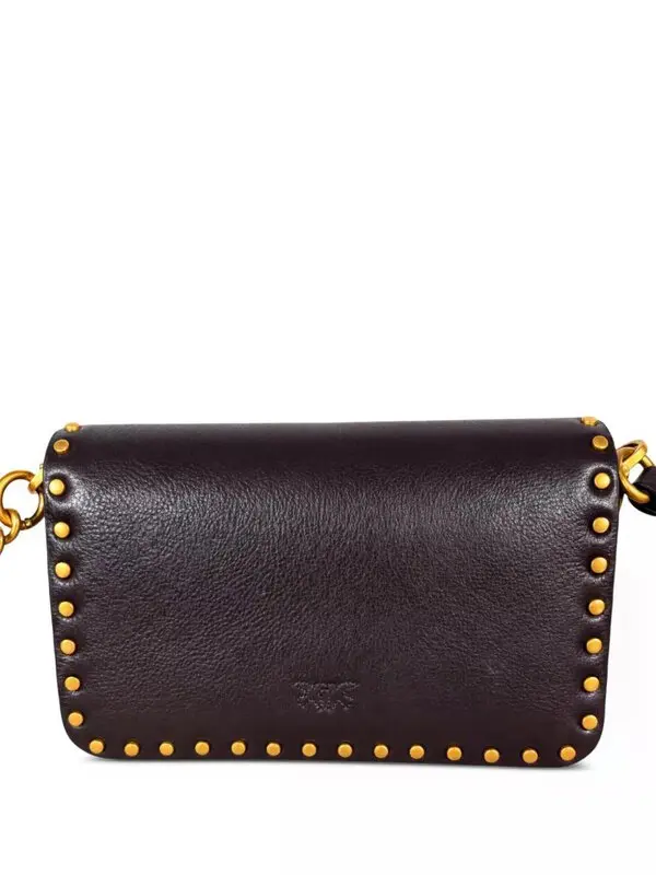 Pinko Love One Studded Cross Body Bag - Brown