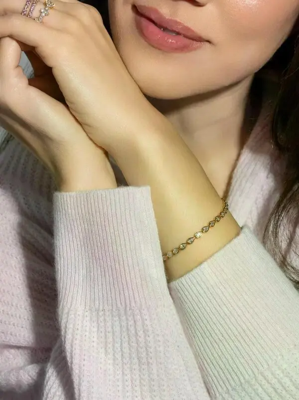 ANITA KO 18k Rose Gold Diamond Tennis Bracelet