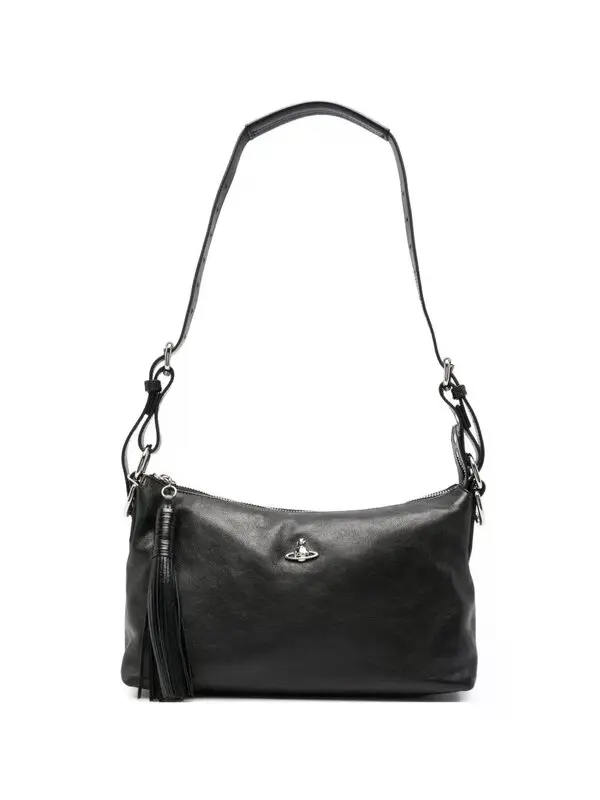 VIVIENNE WESTWOOD Emma Orb-plaque Shoulder Bag - Black
