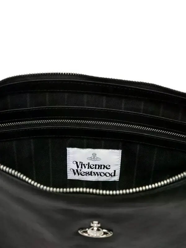 VIVIENNE WESTWOOD Emma Orb-plaque Shoulder Bag - Black