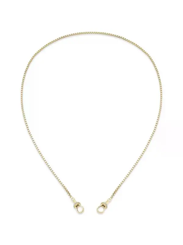 Loraida Iridescent Diamond Chain Necklace - Gold