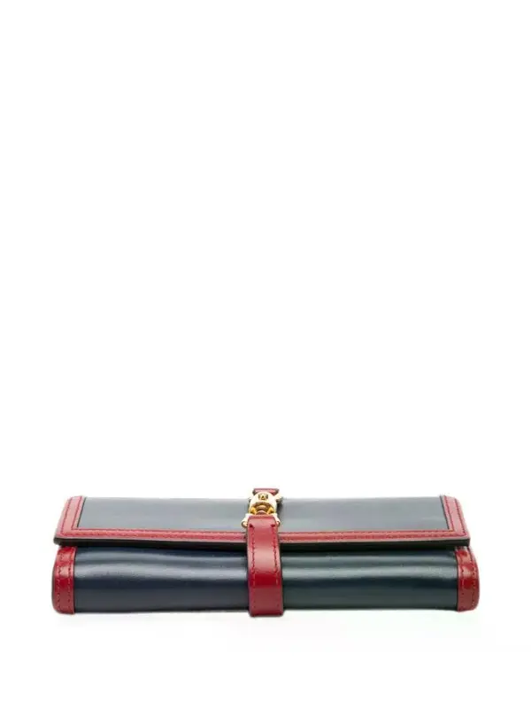 Gucci 2016-2026 Bicolor Calfskin Jackie 1961 Wallet On Chain Crossbody Bag - Blue