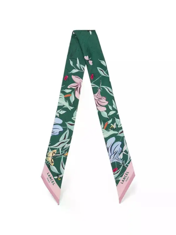 LANCEL Floral-print Silk Headband