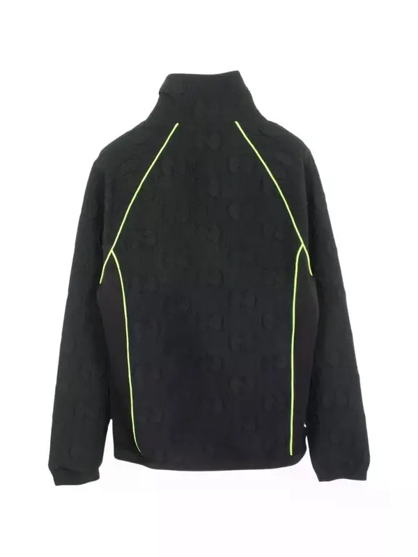 Gucci Gg Embossed High Neck Zip-up Jacket