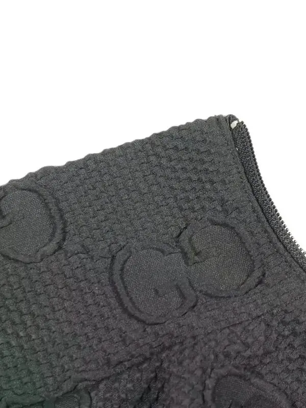 Gucci Gg Embossed High Neck Zip-up Jacket