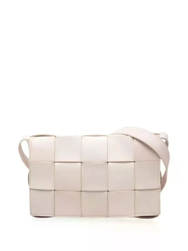 Bottega Veneta 2012-2026 Nappa Intrecciato Cassette Crossbody Bag - Pink