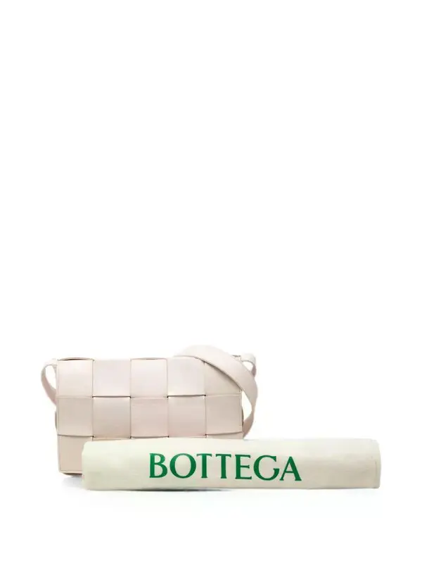 Bottega Veneta 2012-2026 Nappa Intrecciato Cassette Crossbody Bag - Pink