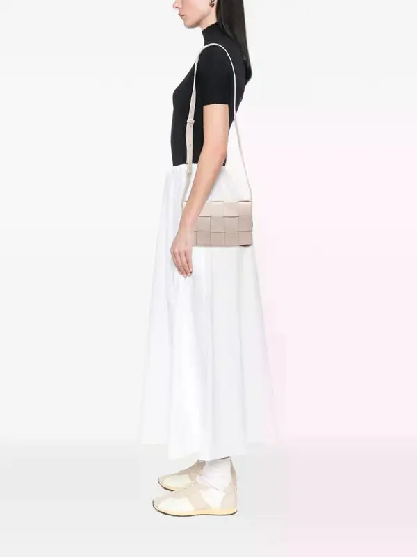 Bottega Veneta Nappa Intrecciato Cassette Crossbody Bag - Pink