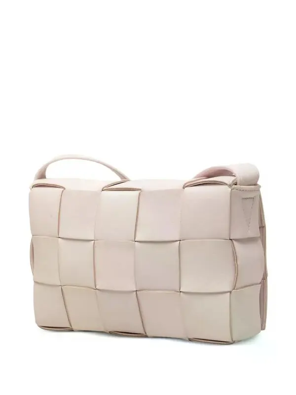 Bottega Veneta Nappa Intrecciato Cassette Crossbody Bag - Pink