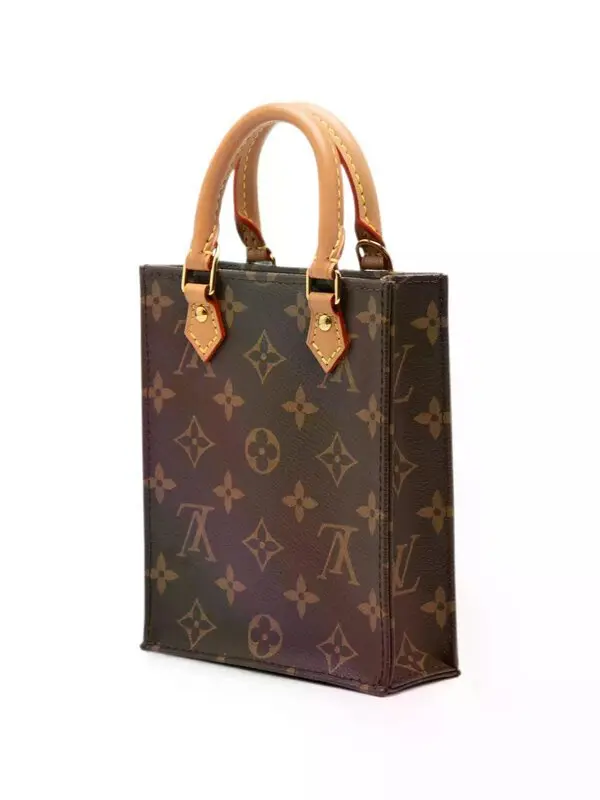 LOUIS VUITTON 2020 Monogram Petit Sac Plat Satchel