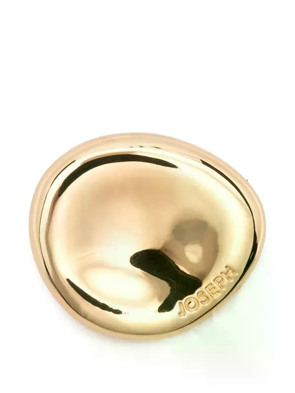 JOSEPH Logo-engraved Bean Brooch - Gold
