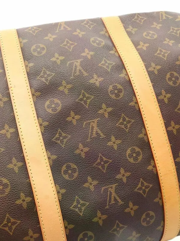 LOUIS VUITTON 2000 60 Keepall Bandoulière Monogram Holdall Bag - Brown
