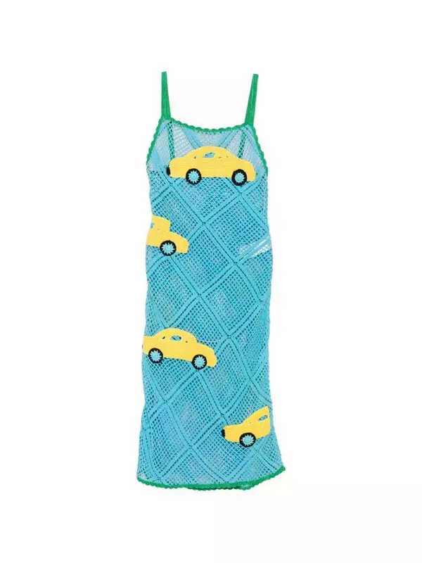 JW Anderson Crochet Car-motif Midi Dress
