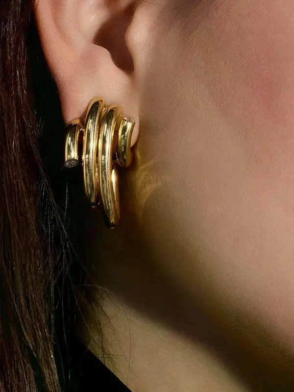 Walters Faith Diamond Spiral Earrings - Gold