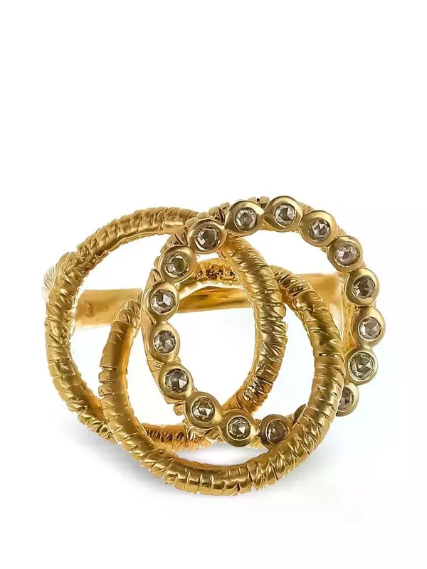 Coomi 20k Yellow Diamond Eternity Ring - Gold