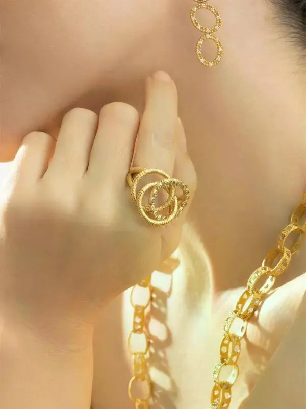 Coomi 20k Yellow Diamond Eternity Ring