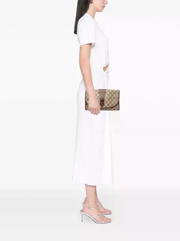 Gucci 2000-2015 Gg Supreme Web Clutch Bag