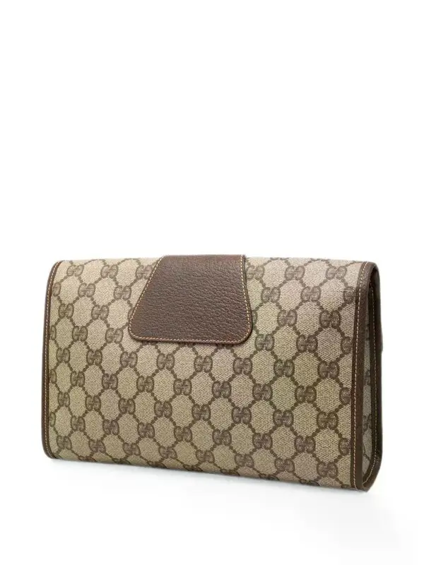 Gucci 2000-2015 Gg Supreme Web Clutch Bag
