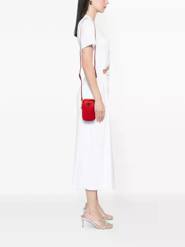 Prada 2000-2013 Tessuto Double Zip Phone Case Crossbody Bag