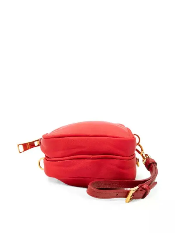 Prada 2000-2013 Tessuto Double Zip Phone Case Crossbody Bag