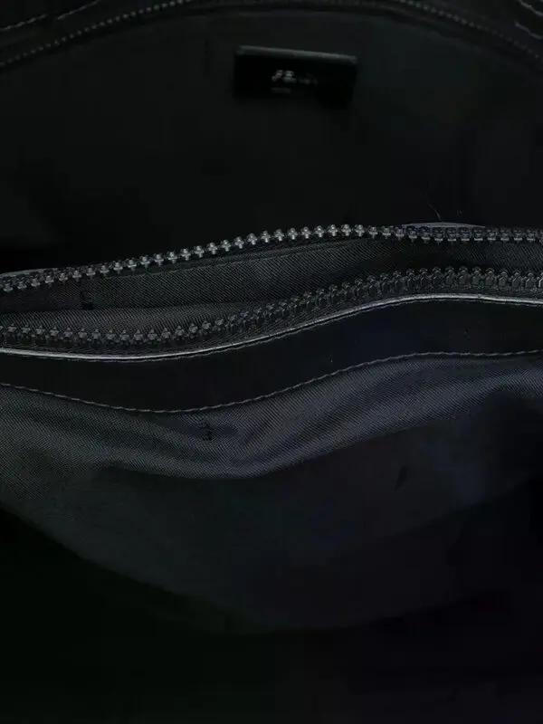 Fendi Canvas Logo Patch Tote Bag