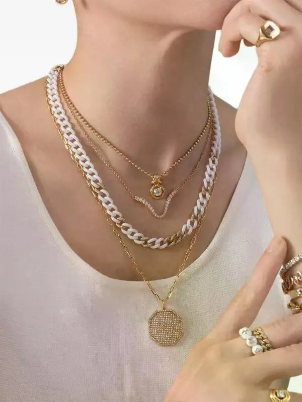 Shay Yellow Diamond Octagon Disc Necklace