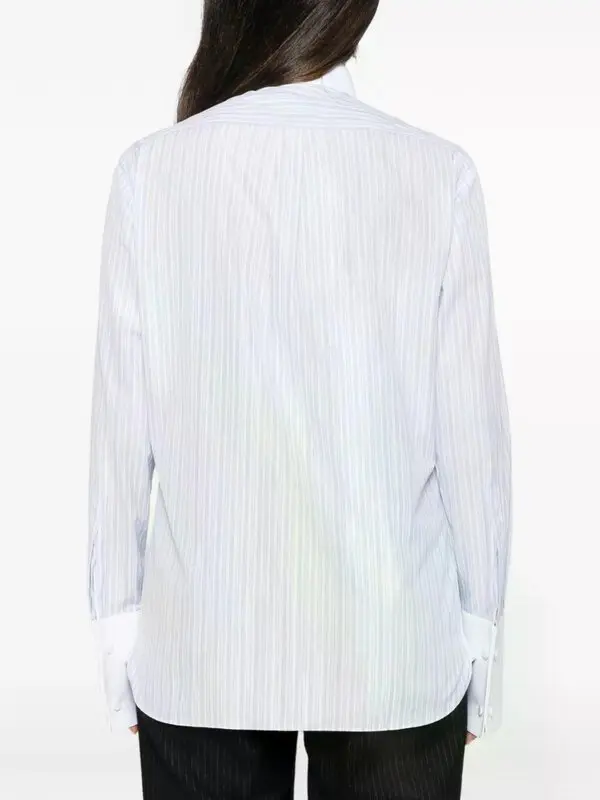 TOM FORD Vertical Stripe Bib Front Shirt