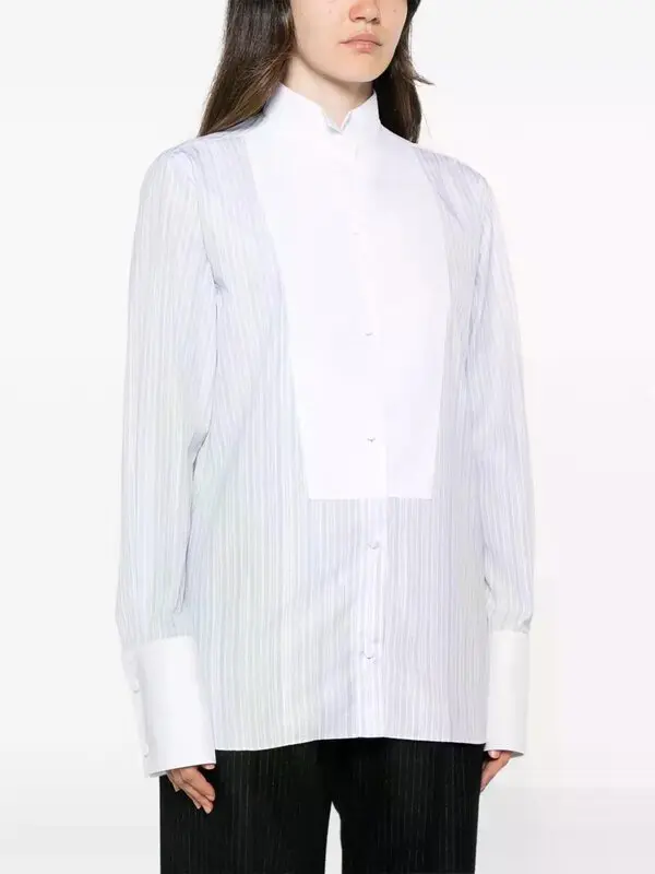 TOM FORD Vertical Stripe Bib Front Shirt
