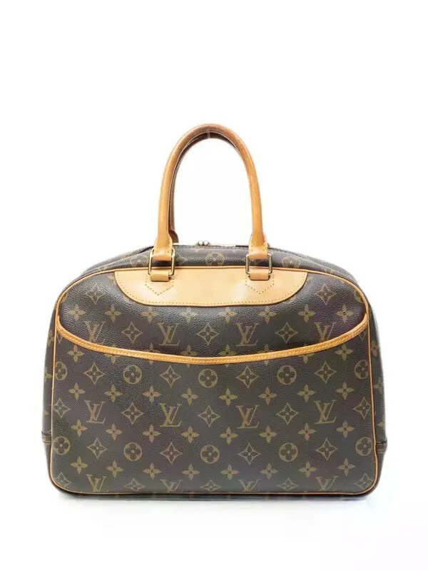 LOUIS VUITTON Monogram Canvas Deauville Tote Bag - Brown
