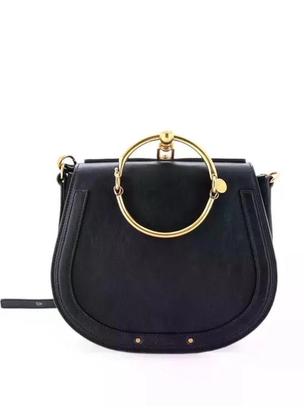 Chloé Nile Leather Medium Crossbody Bag - Black