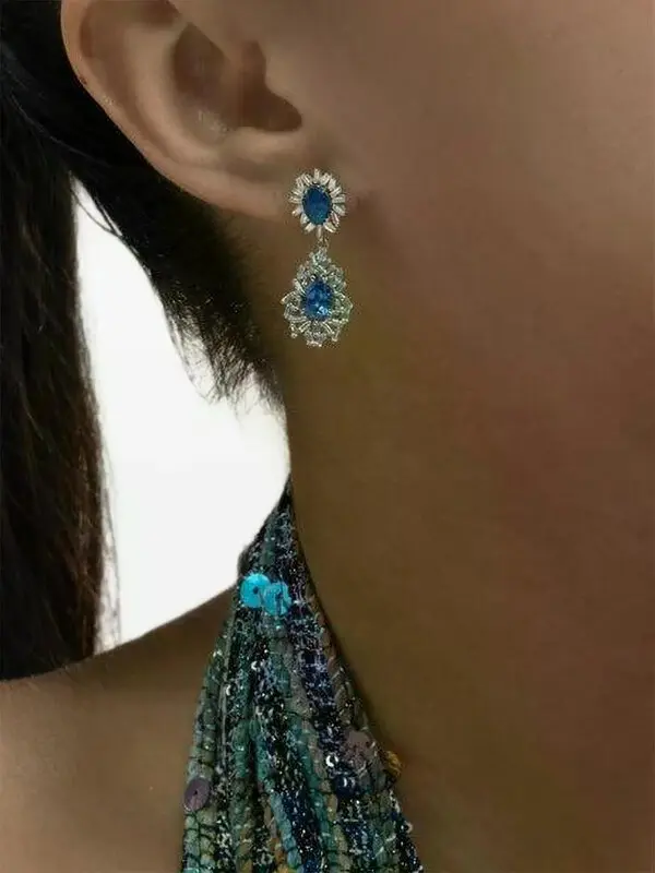 SUZANNE KALAN Sapphire Drop Earrings