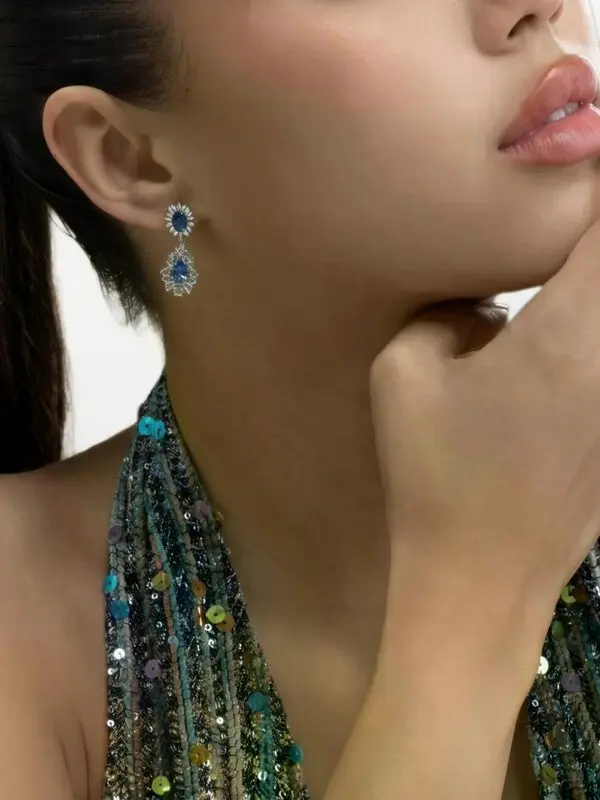 SUZANNE KALAN Sapphire Drop Earrings