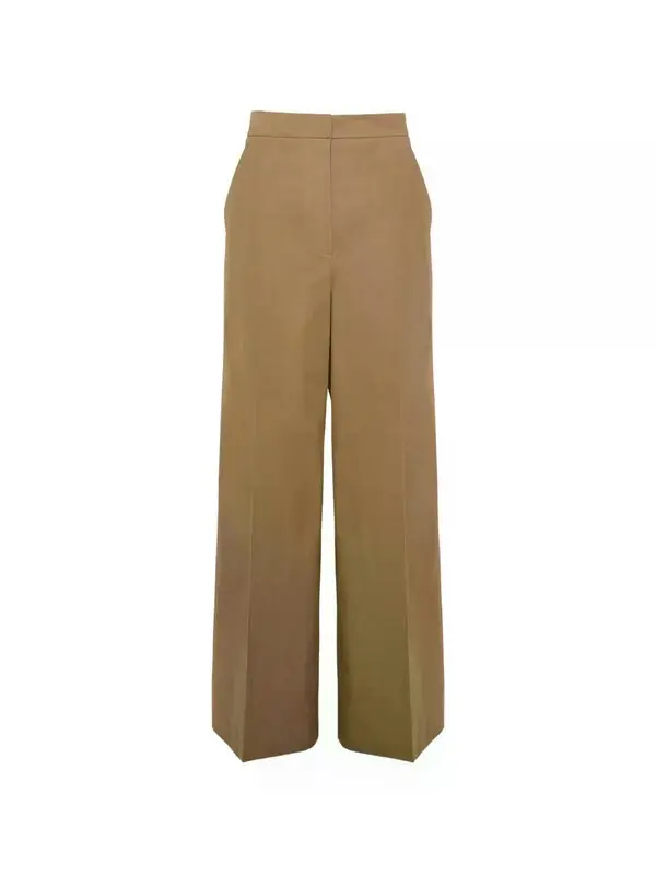YVES SALOMON Wide-leg Cotton Trousers