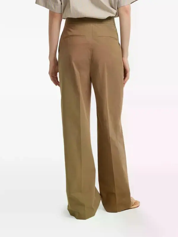 YVES SALOMON Wide-leg Cotton Trousers