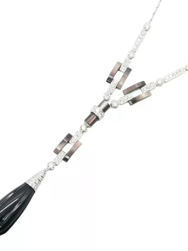 Cartier 2010s Agraff Onyx Necklace
