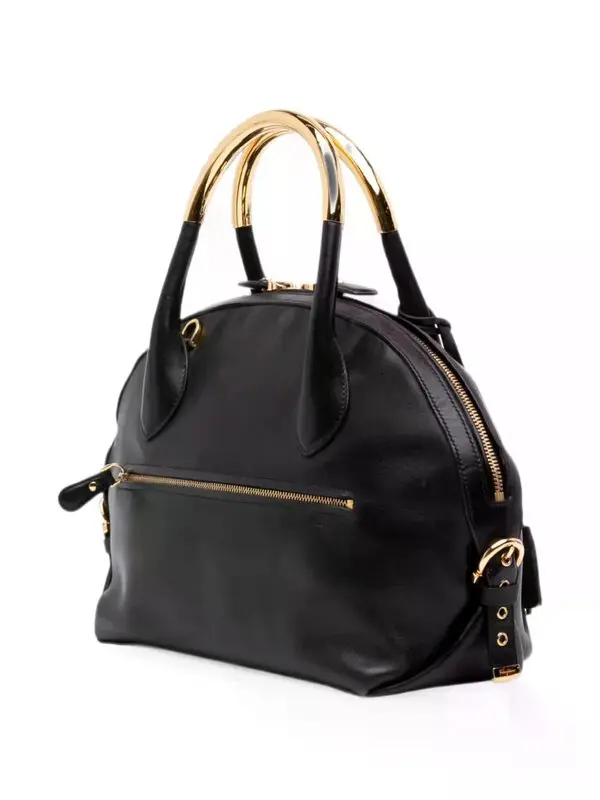 FERRAGAMO 2000-2026 Leather Fiamma Satchel