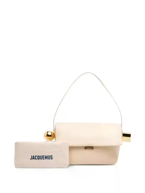 Jacquemus 2023-2026 Nappa Le Rond Carre Shoulder Bag - White